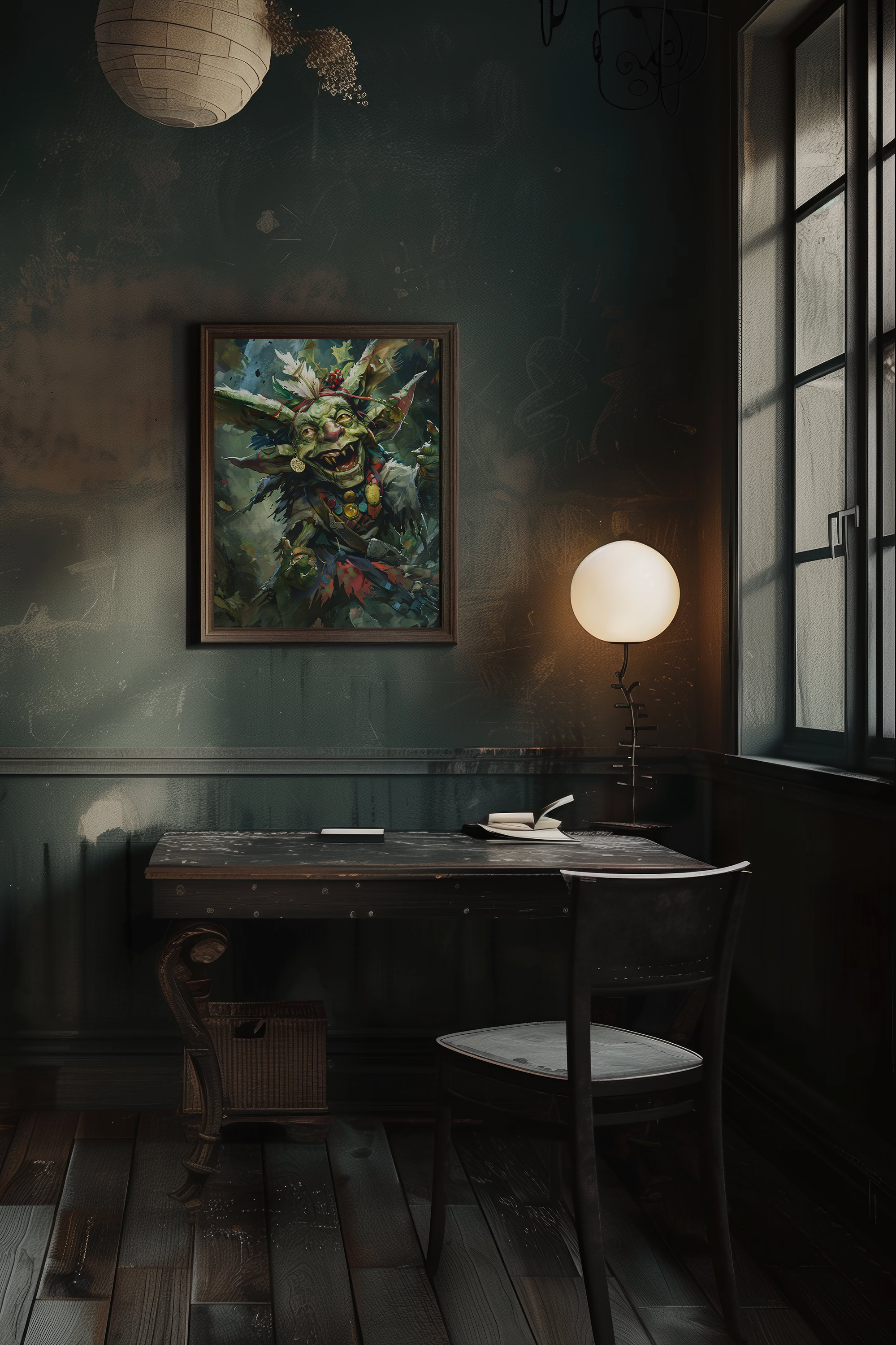 Dark Fantasy Goblin Poster, Printable Wall Art Digital Download ...