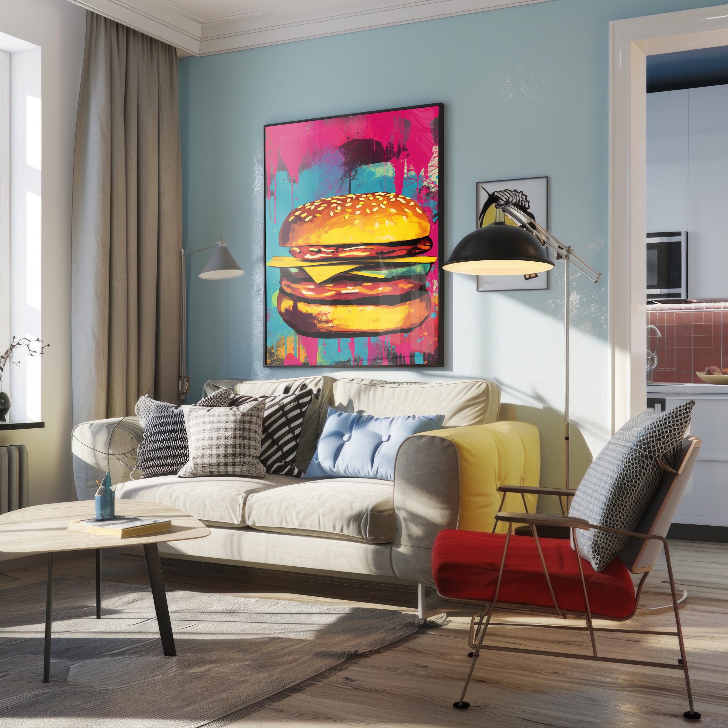 Fast Food Pop Art Wall Art, Printable Wall Art, Instant Download ...