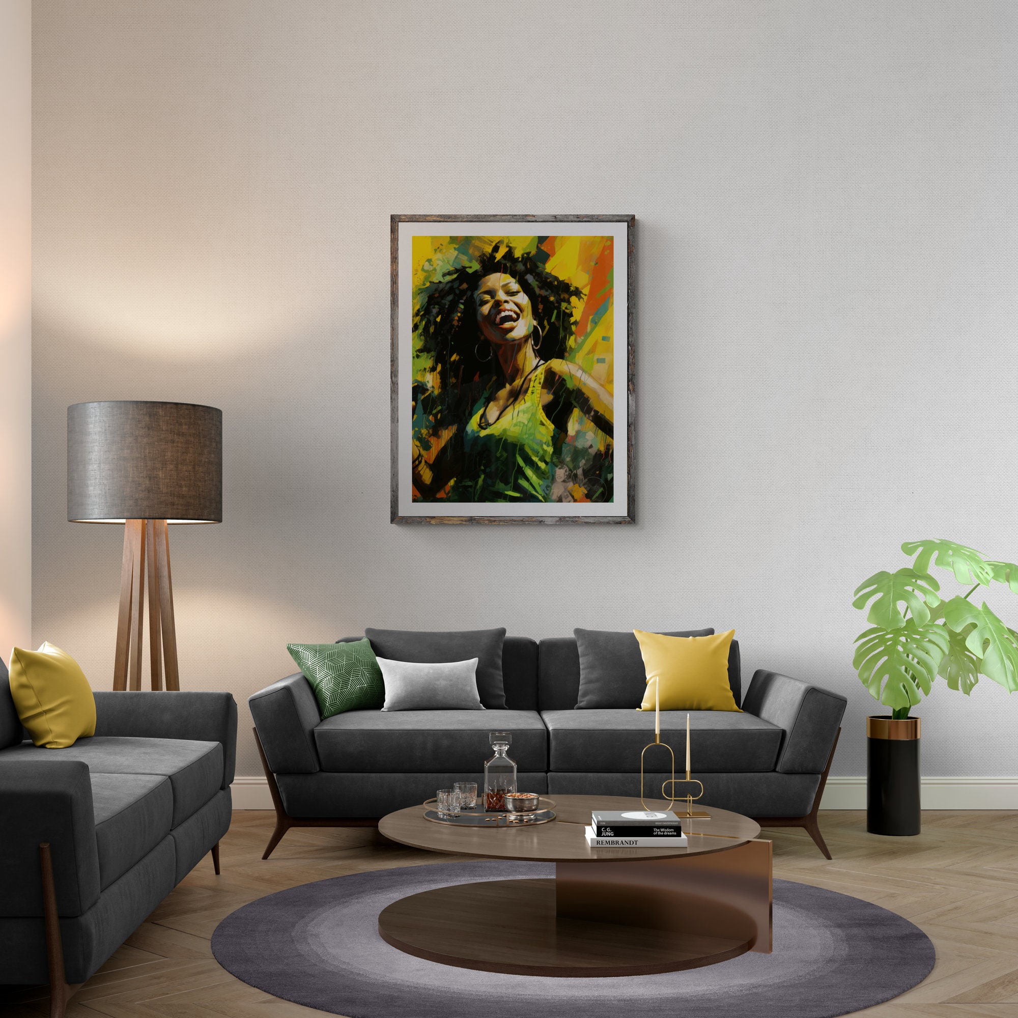 Jamaican Rasta Women Poster Printable Wall Art, Digital Download ...