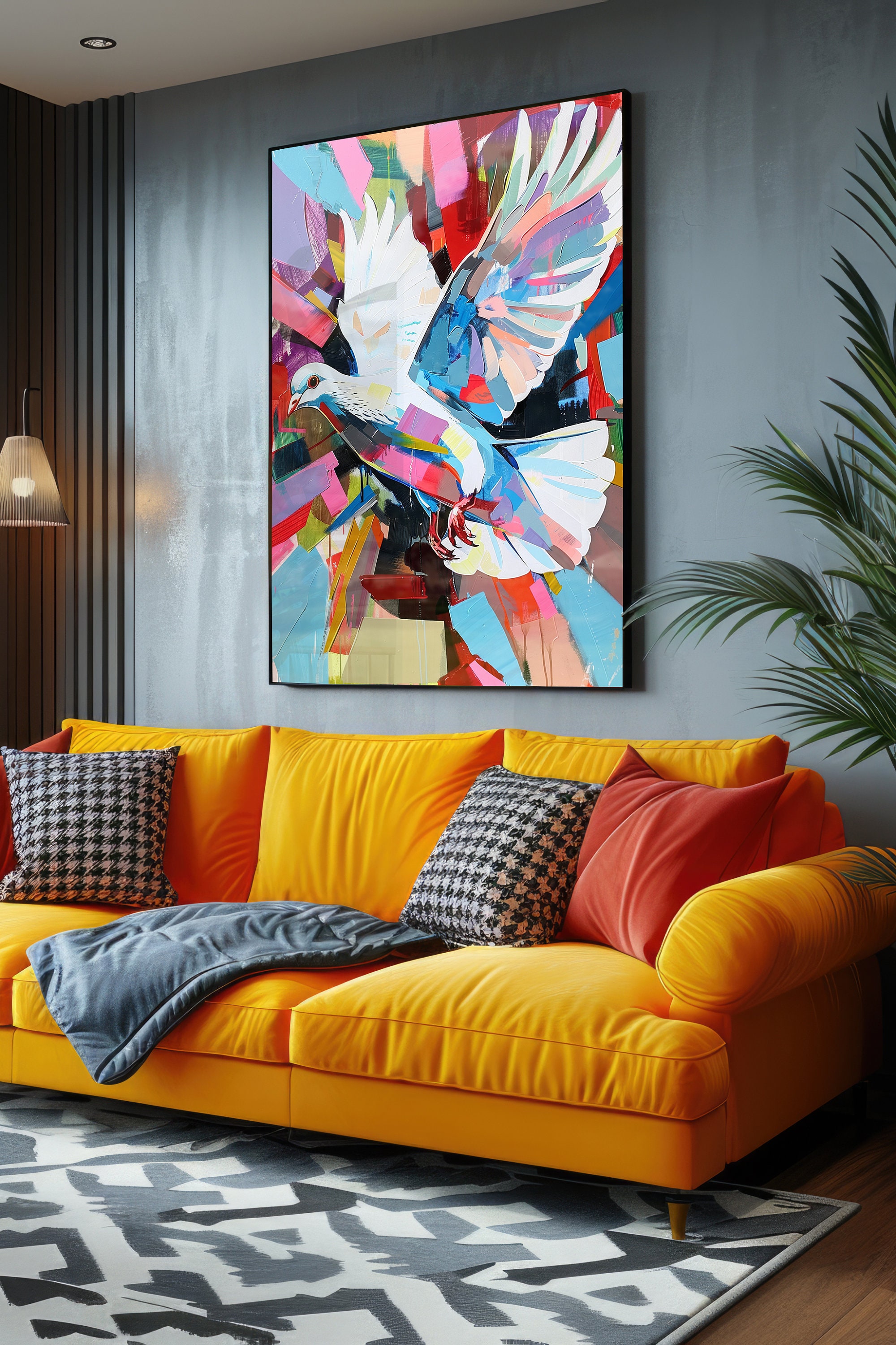 Messenger of Peace Pop Art Print, Digital Download, Printable Eclectic ...