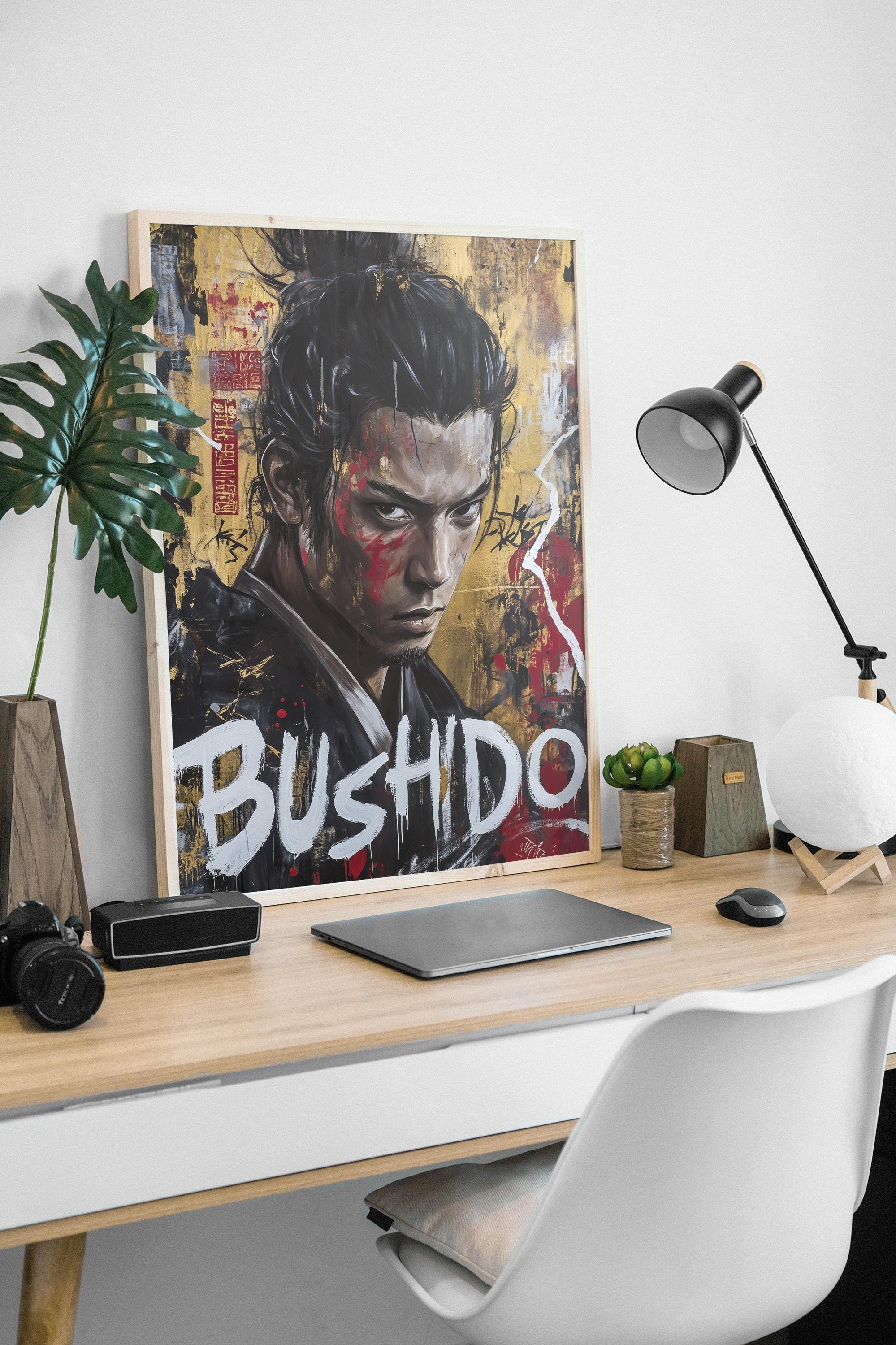 Bushido Code Pop Art Poster Print, Digital Download Printable Wall Art ...