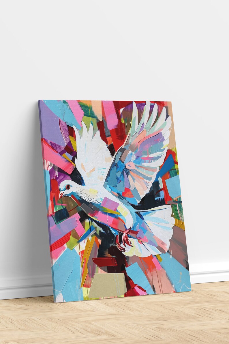 Messenger of Peace Pop Art Print, Digital Download, Printable Eclectic ...