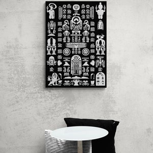 Enigmatic Hieroglyphs Poster Print | Printable Wall Art | Instant ...