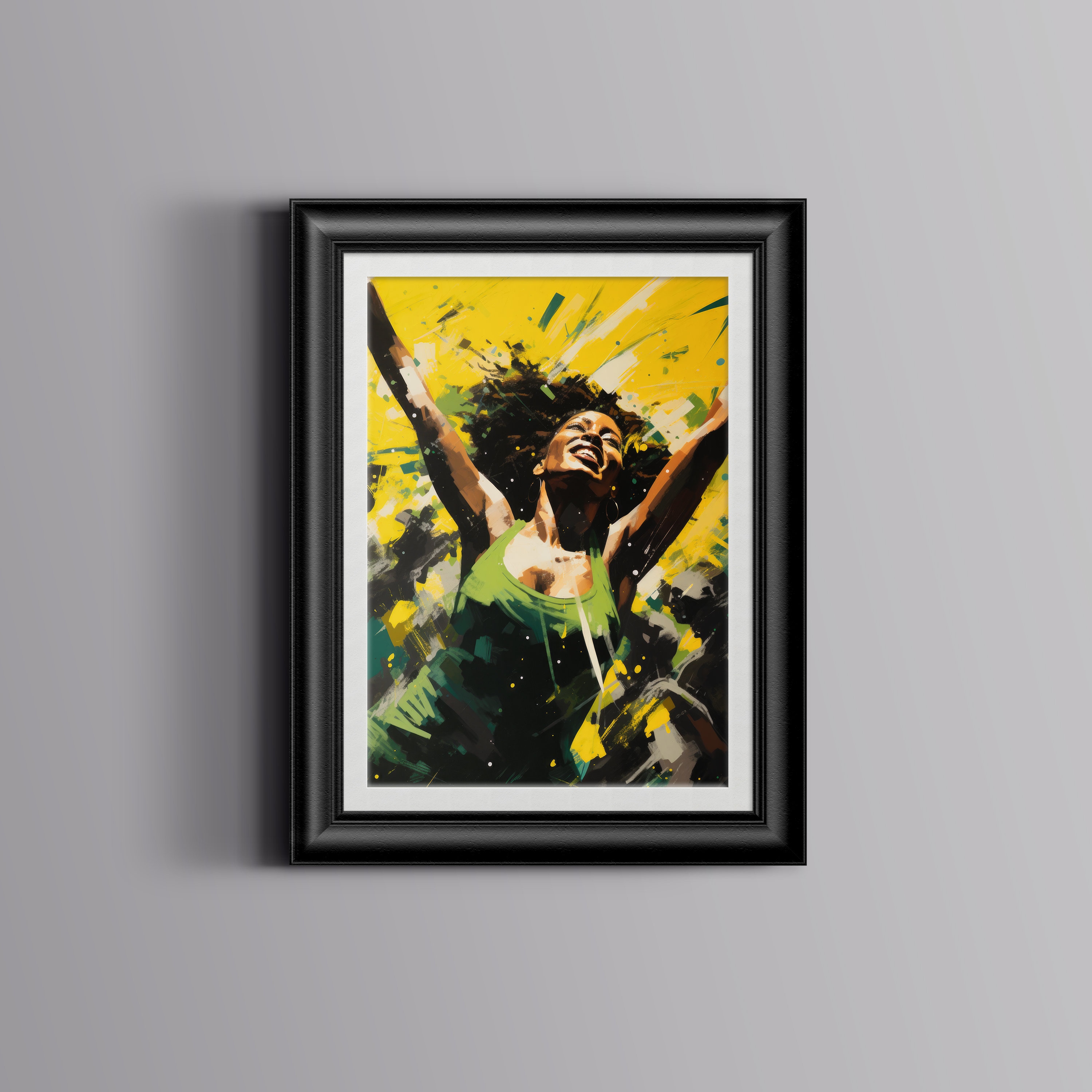 Rasta Women Portrait Painting, Jamaica Printable Wall Art, Digital ...