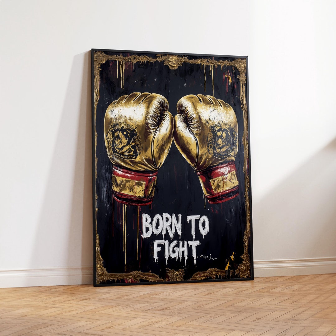 Born to Fight: Trendy MMA Poster, Digital Download, Printable Wall Art ...