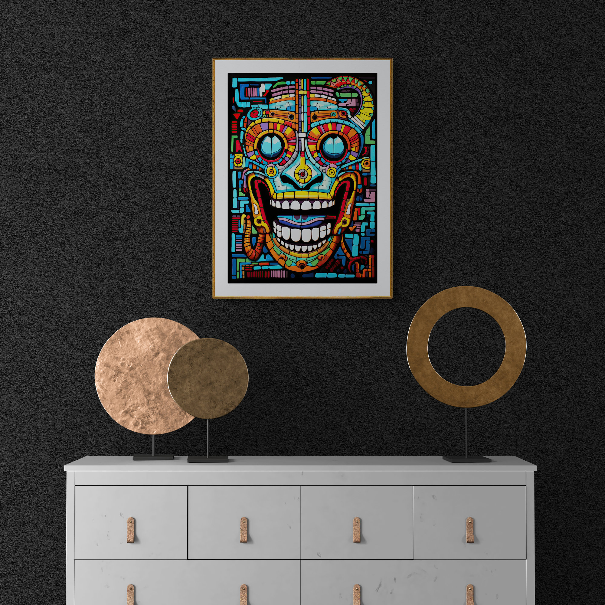 Surreal Anunnaki Portrait Print, Instant Download, Printable Wall Art ...