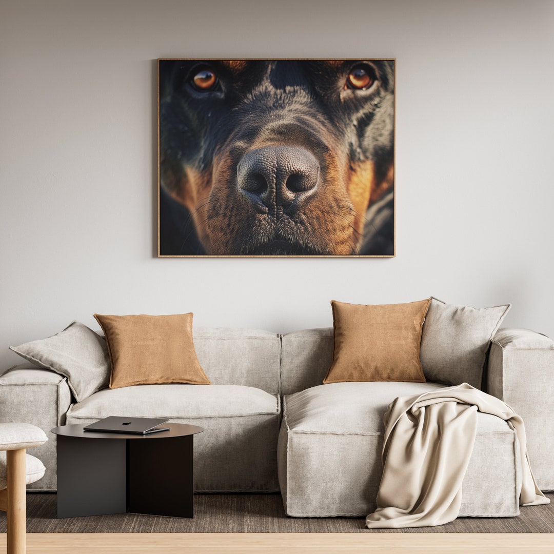 Majestic Rottweiler Poster, Printable Wall Art, Instant Download ...