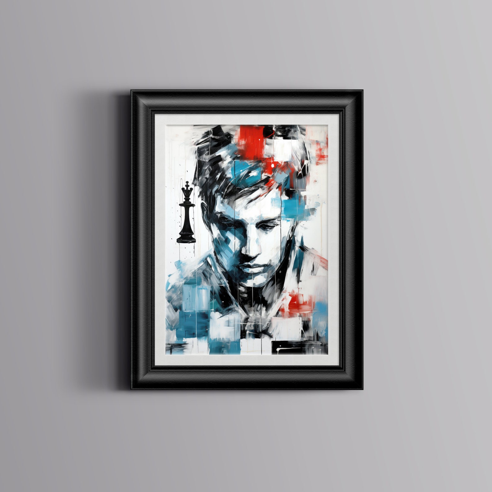 Chess Grandmaster Portrait, Printable Wall Art, Digital Download ...