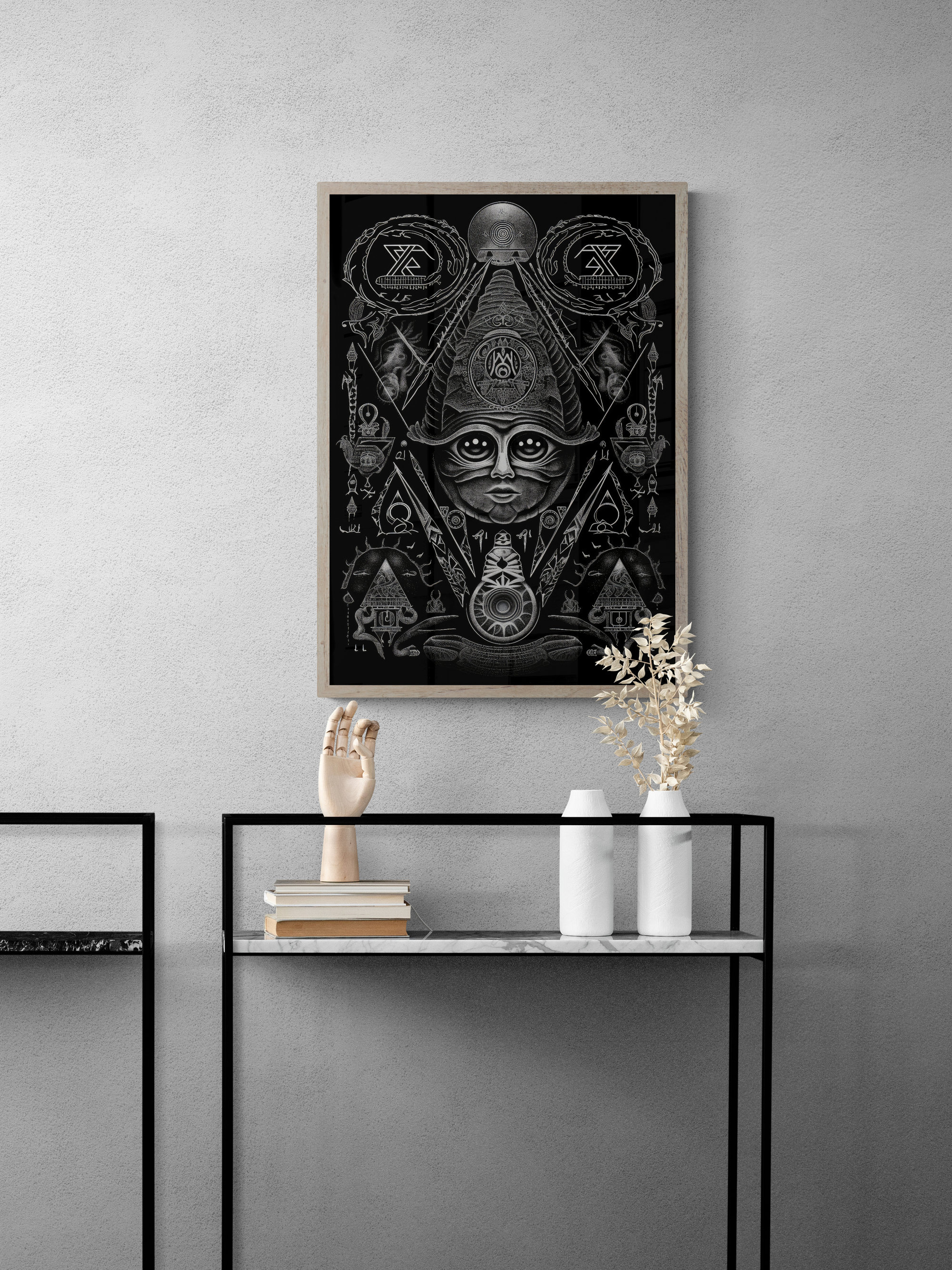 Ancient Alien Entity Illustration Anunnaki Poster Printable Wall Art ...
