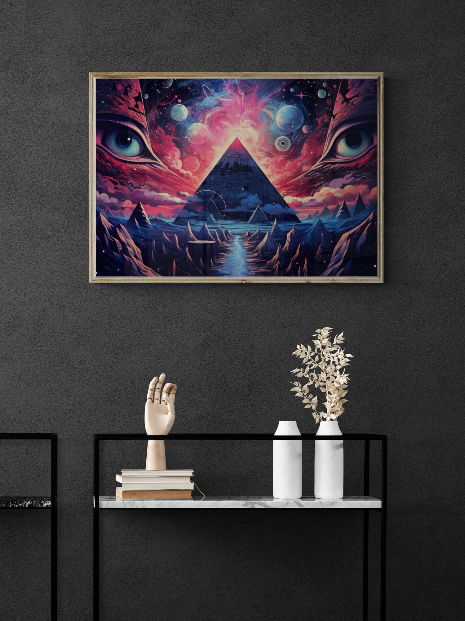 Masonic Pyramid Print, Instant Download, Evil Eyes of Providence Art ...
