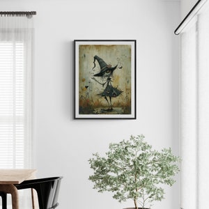 Whimsical Witch, Printable Wall Art, Instant Download, Moody Witchcore ...