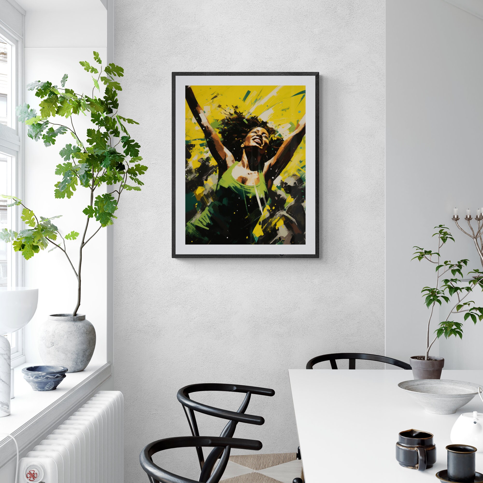Rasta Women Portrait Painting, Jamaica Printable Wall Art, Digital ...