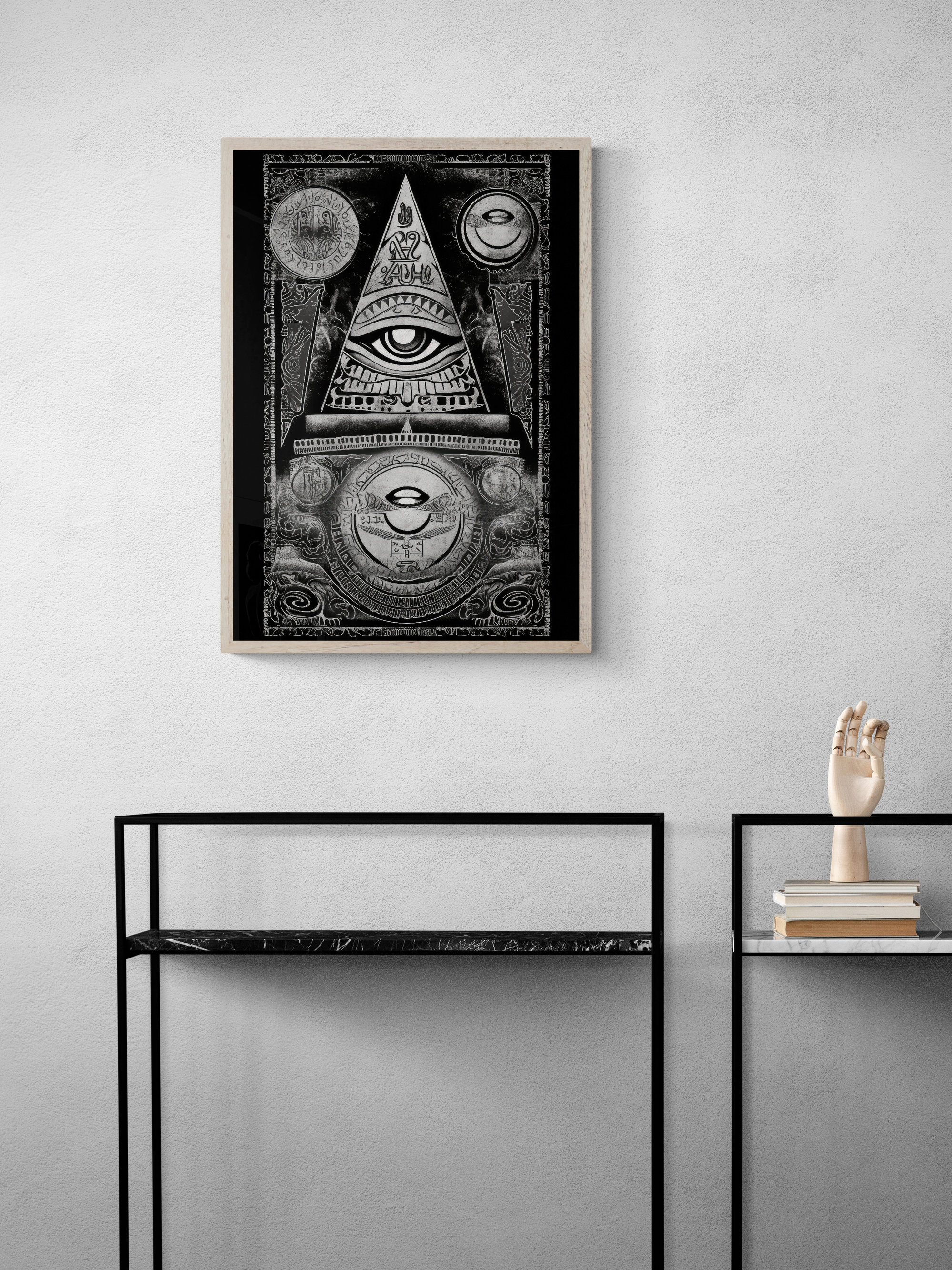 Pyramide Wand Kunst Ägyptische Wand Kunst druckbare Wand Kunst Illuminati Auge Pyramide Wand ...