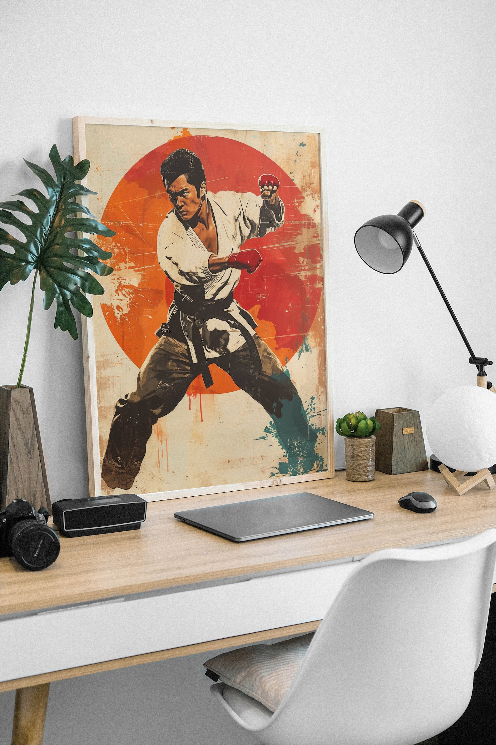 Retro Karate Poster Printable Wall Art Instant Download, Vintage ...