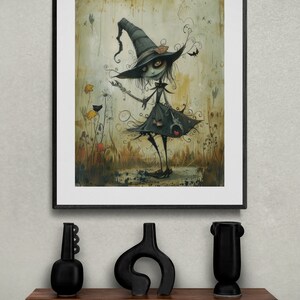 Whimsical Witch, Printable Wall Art, Instant Download, Moody Witchcore ...