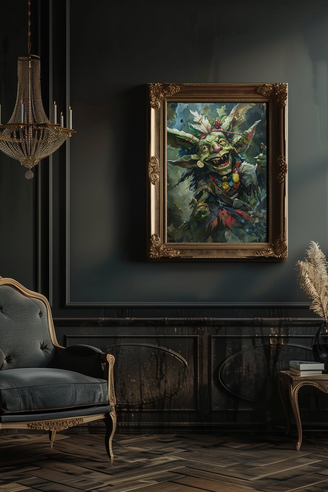 Dark Fantasy Goblin Poster, Printable Wall Art Digital Download ...
