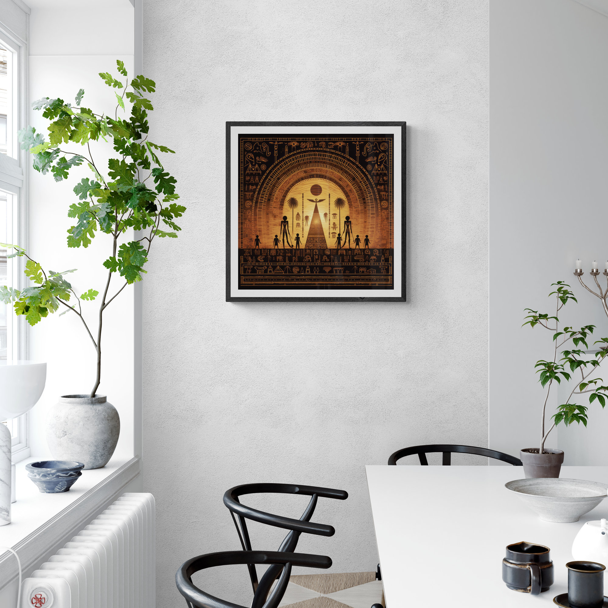 Square Ancient Egyptian Hieroglyphics Print, Instant Download ...