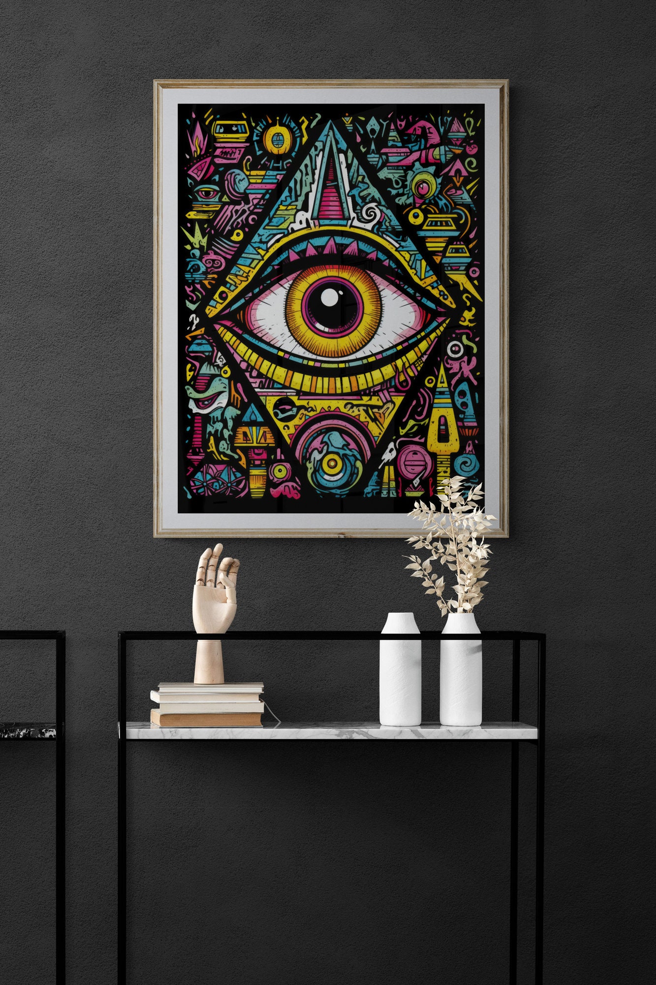 Trippy Third Eye Print Instant Download Printable Wall Art - Etsy
