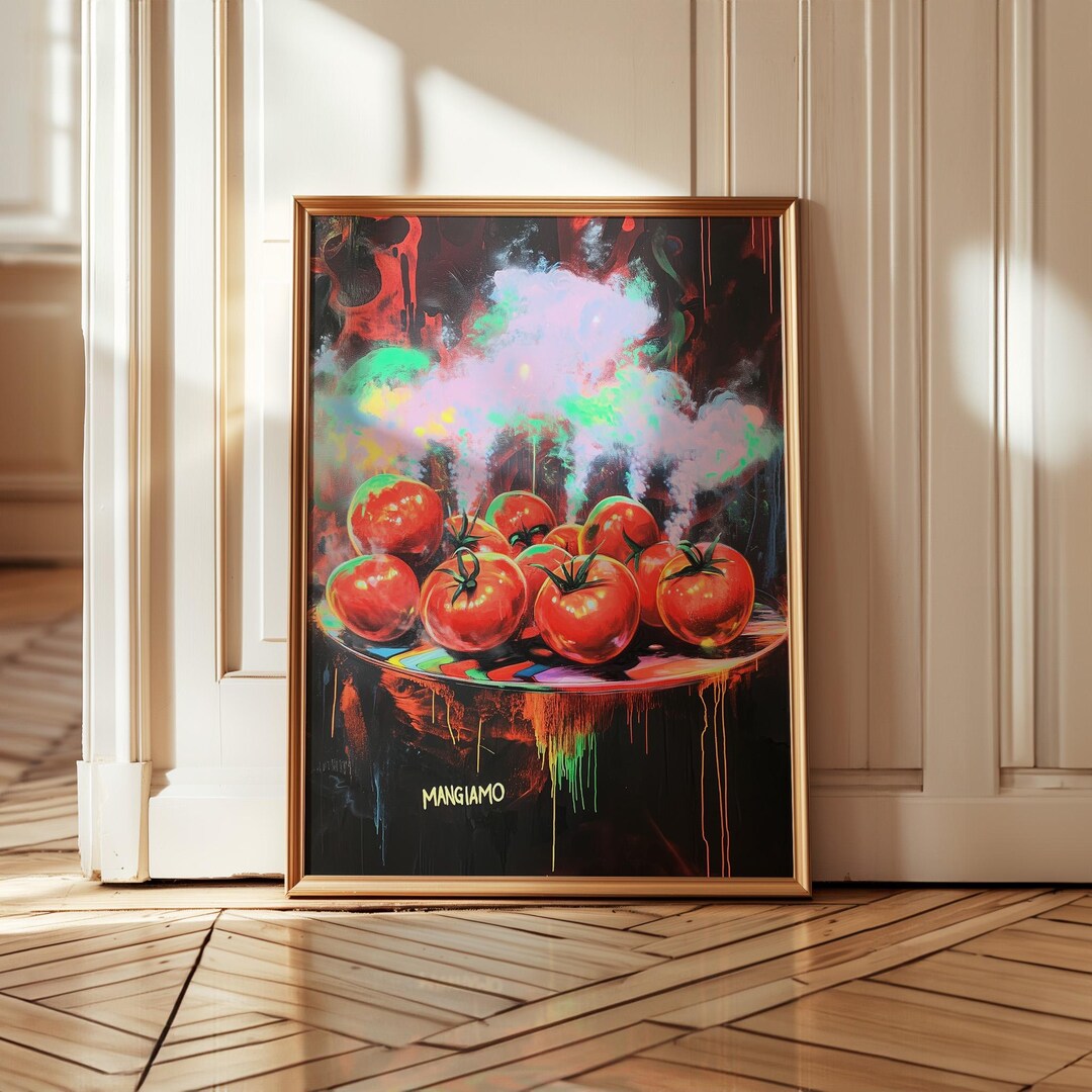 Mangiamo: Italian Food Pop Art Print, Digital Download, Printable Wall ...