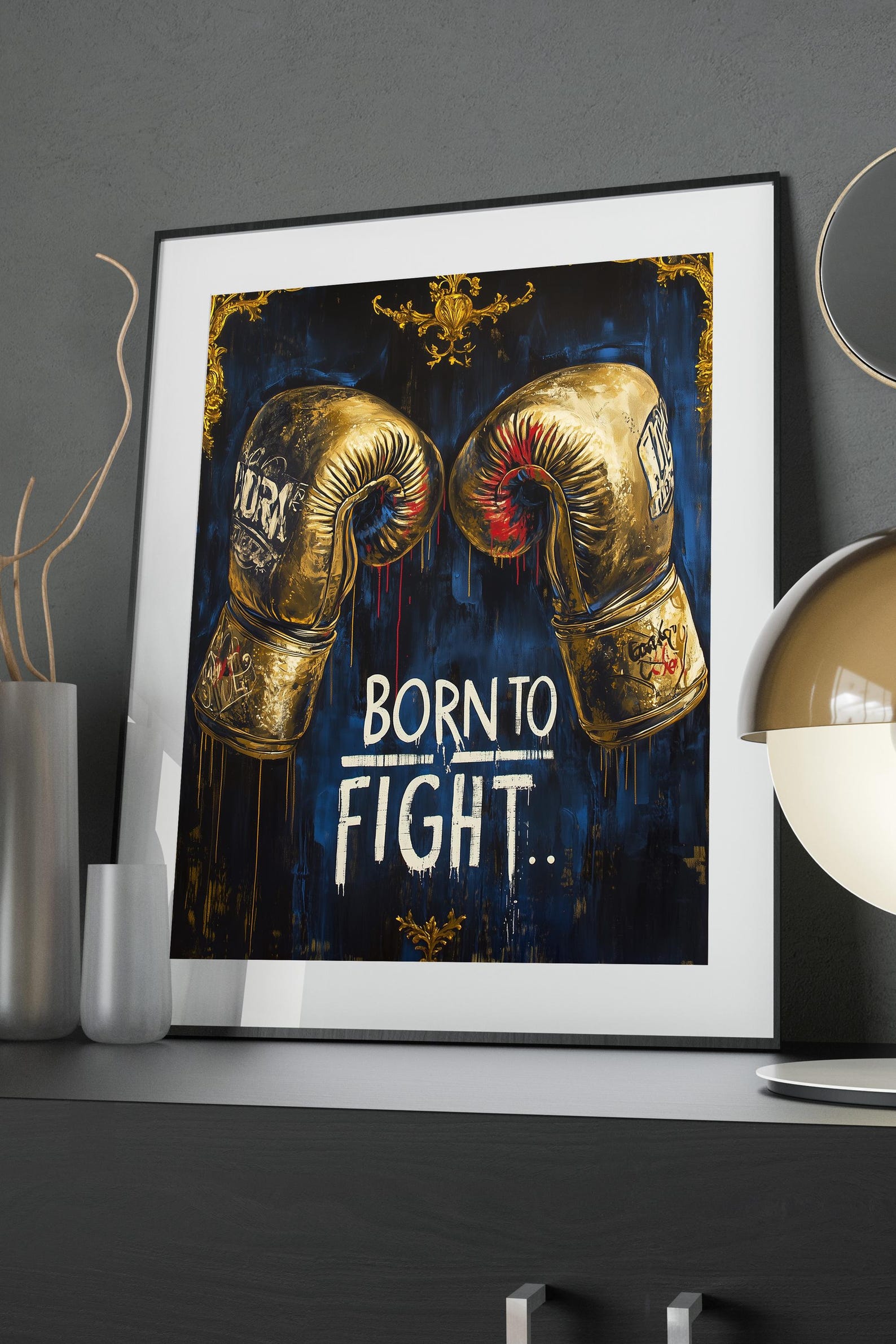 Trendy Boxing Poster Print, Digital Download, Masculine Printable Wall ...