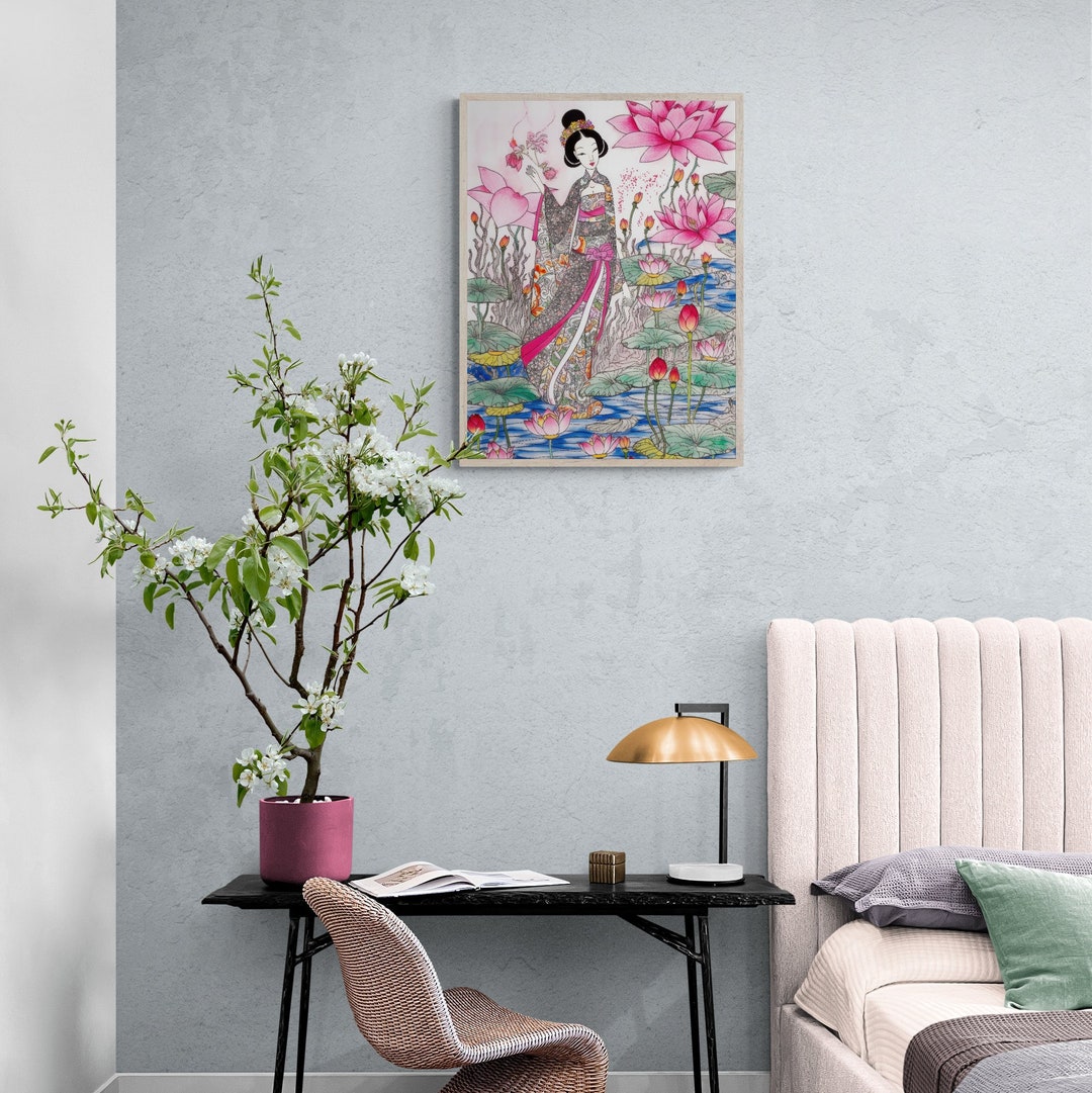 Japanese Geisha Art, Geisha Wall Art Printable, Instant Download ...