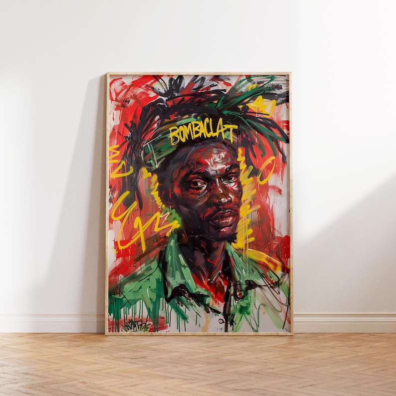 Bombaclat, Jamaican Pop Art Poster, Printable Wall Art, Digital ...