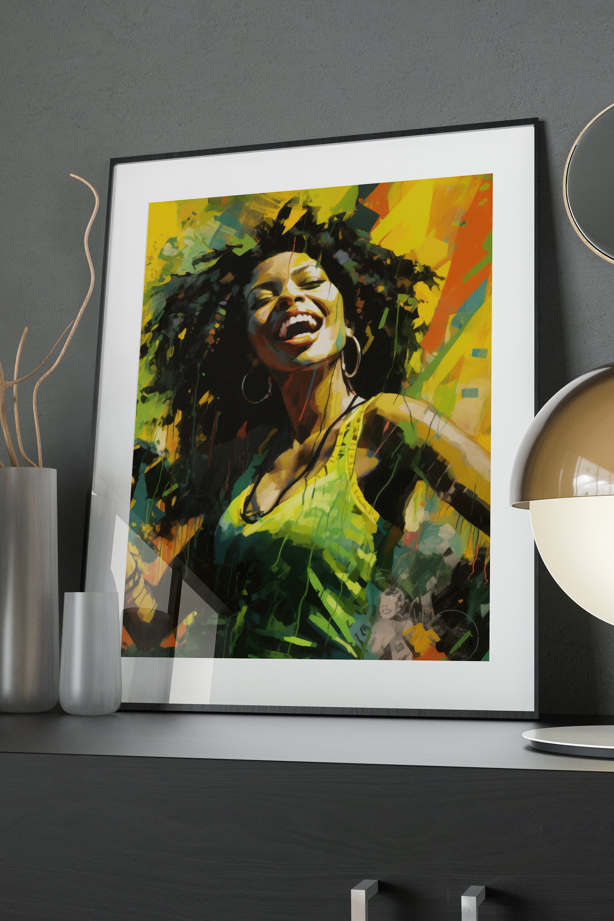 Jamaican Rasta Women Poster Printable Wall Art, Digital Download ...