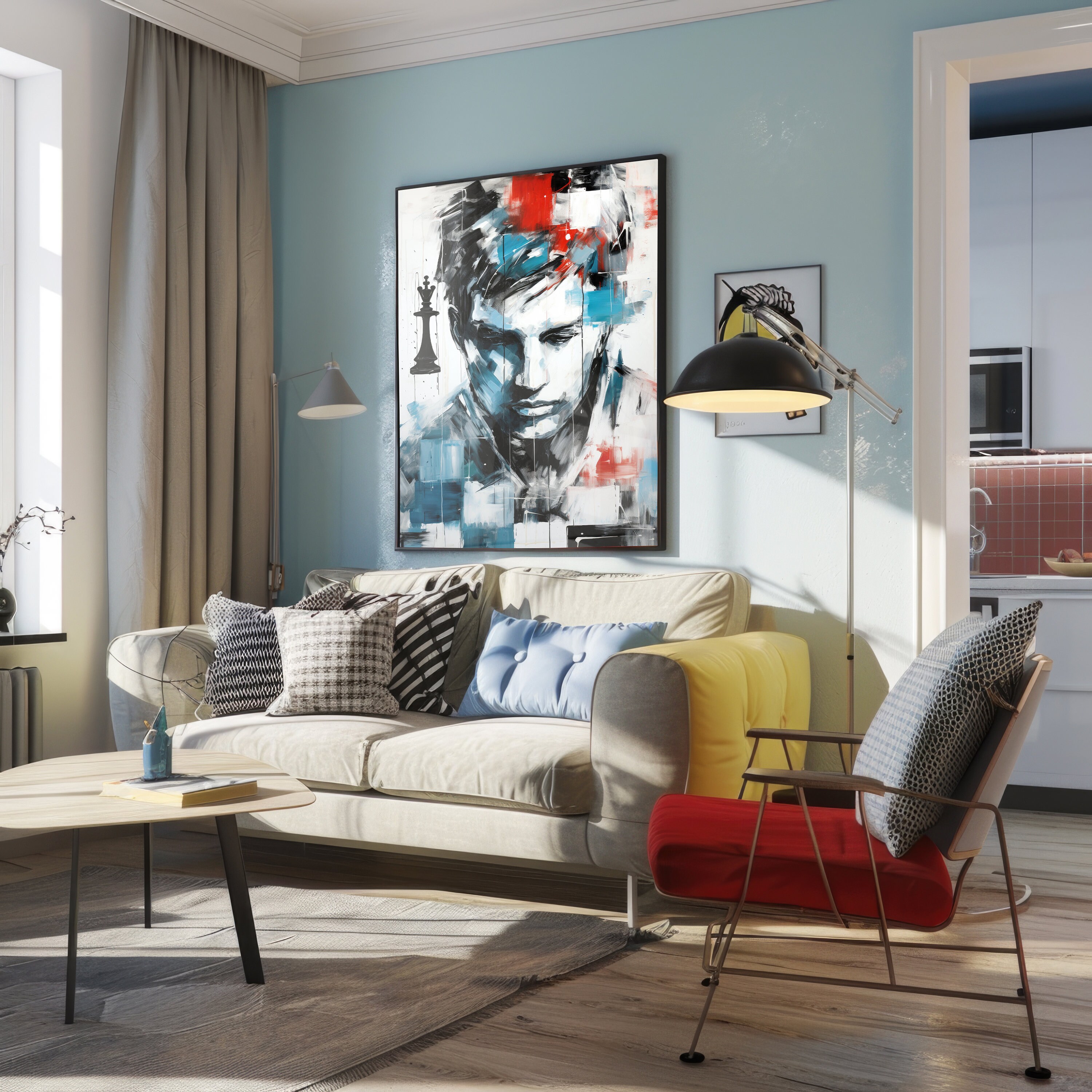 Chess Grandmaster Portrait, Printable Wall Art, Digital Download ...
