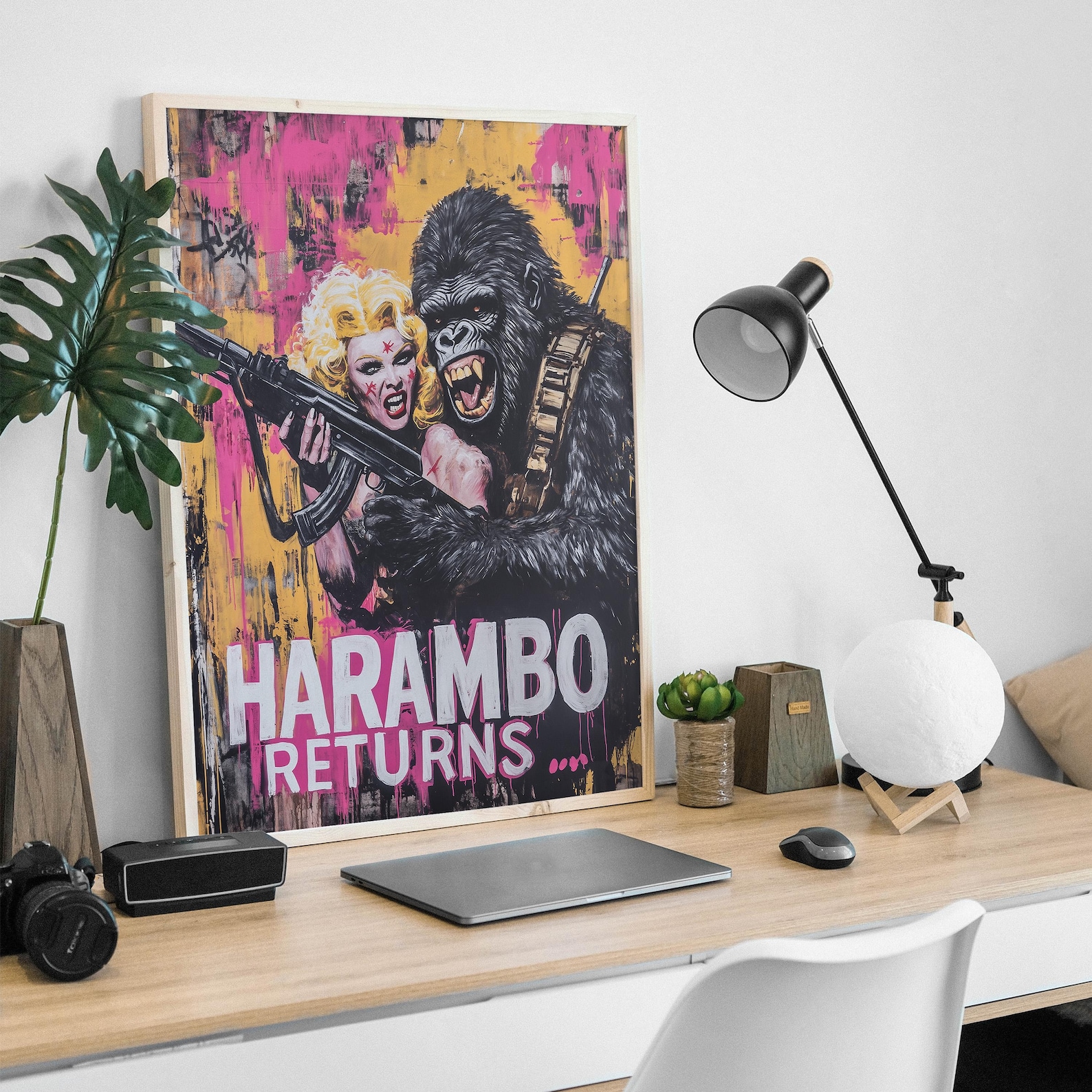 Funny Harambe Meme Print, Digital Download, Printable Wall Art, Pop ...