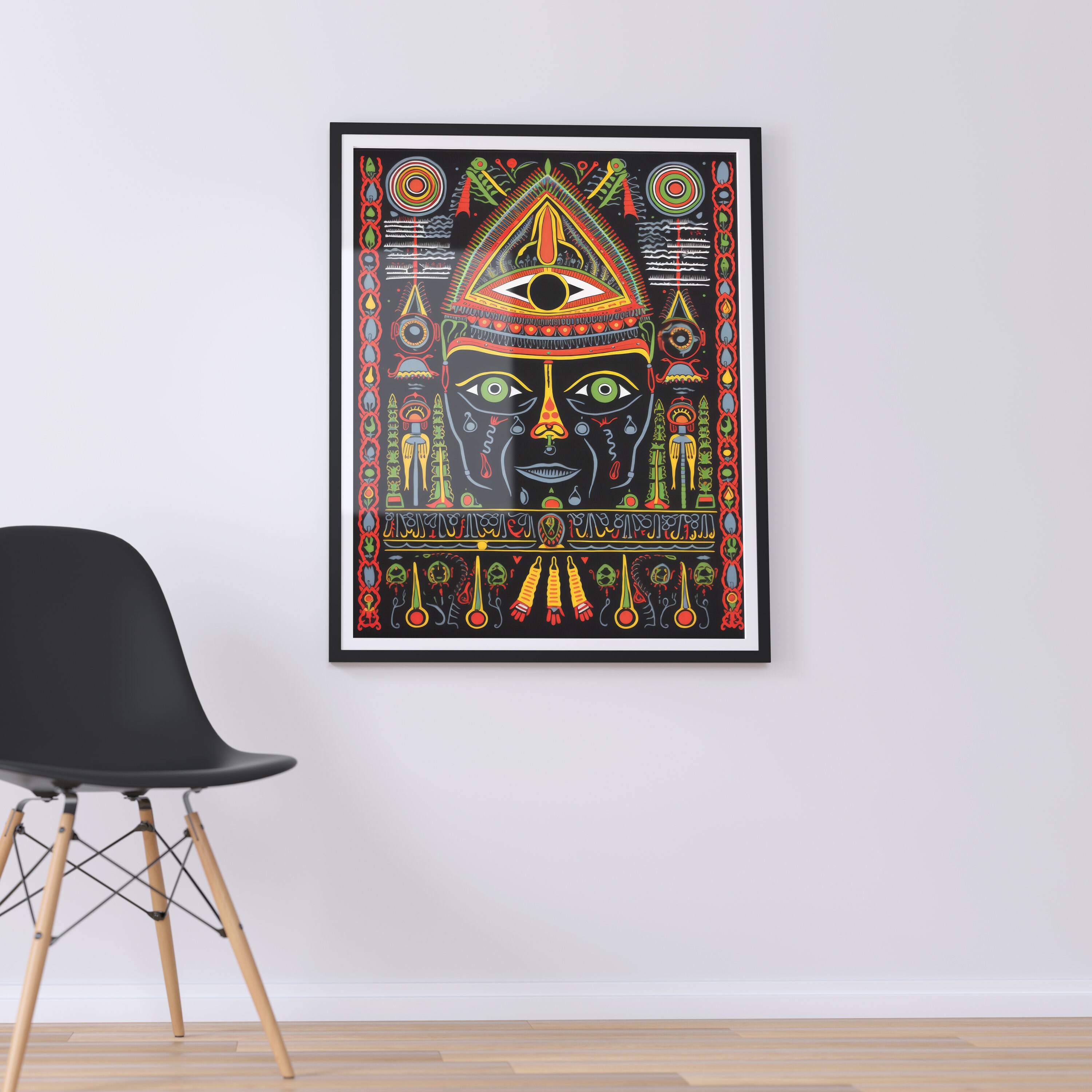Vibrant Indigenous Art Print, Digital Download Printable Wall Art ...
