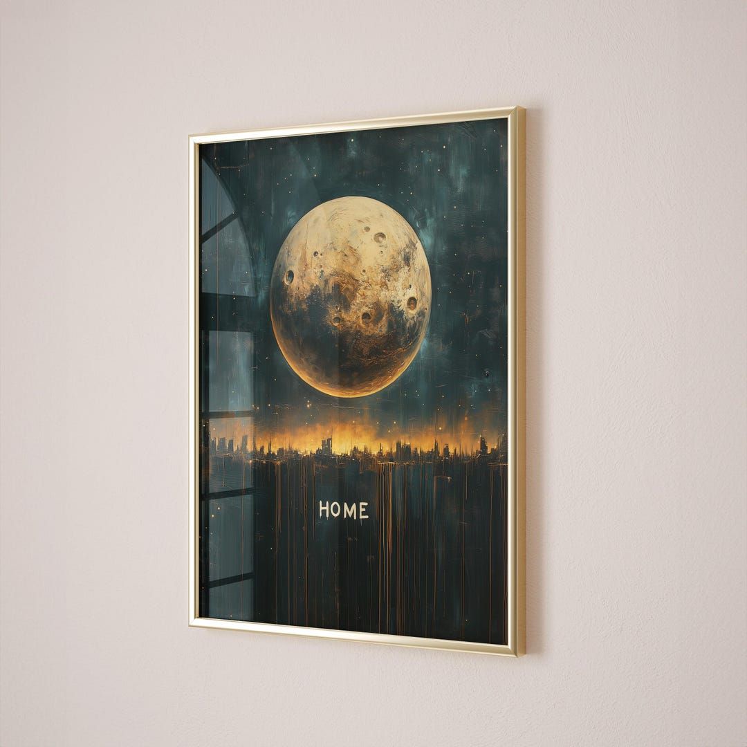 Home: Sci-fi Poster, Digital Download Printable Wall Art, Dystopian ...