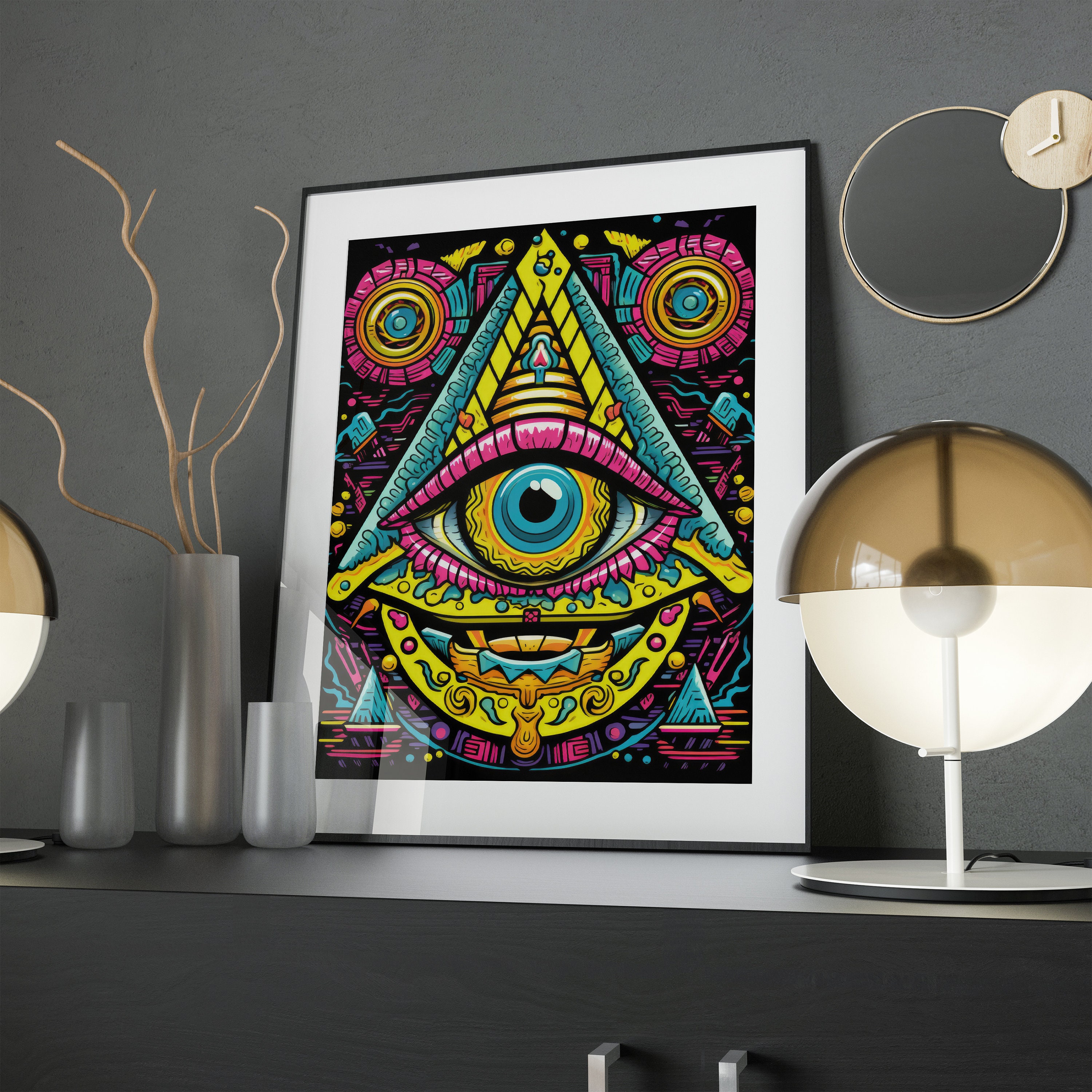 DMT Third Eye Illustration Printable Wall Art Instant - Etsy