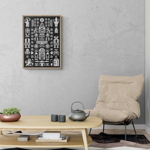 Enigmatic Hieroglyphs Poster Print | Printable Wall Art | Instant ...