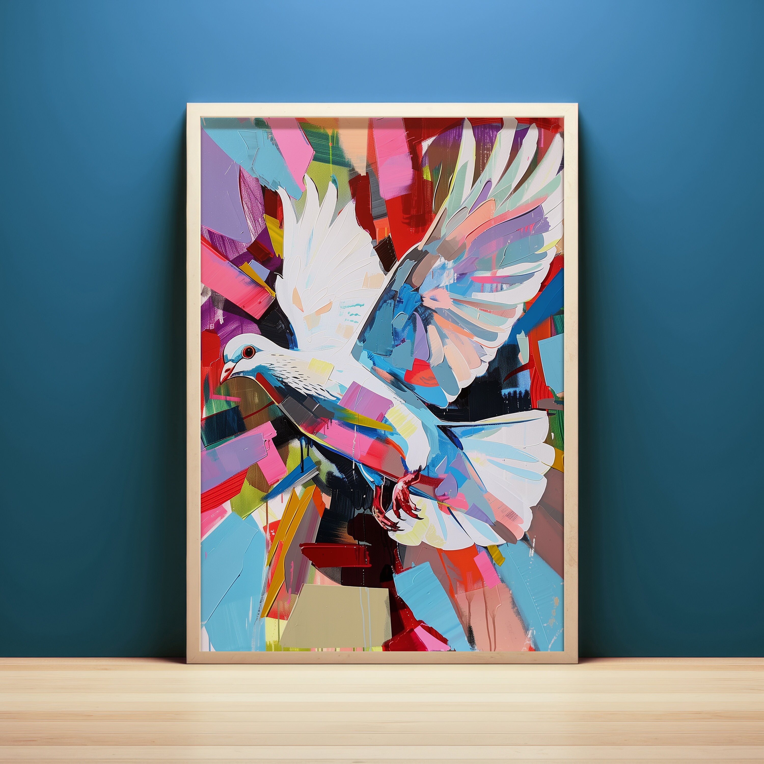 Messenger of Peace Pop Art Print, Digital Download, Printable Eclectic ...
