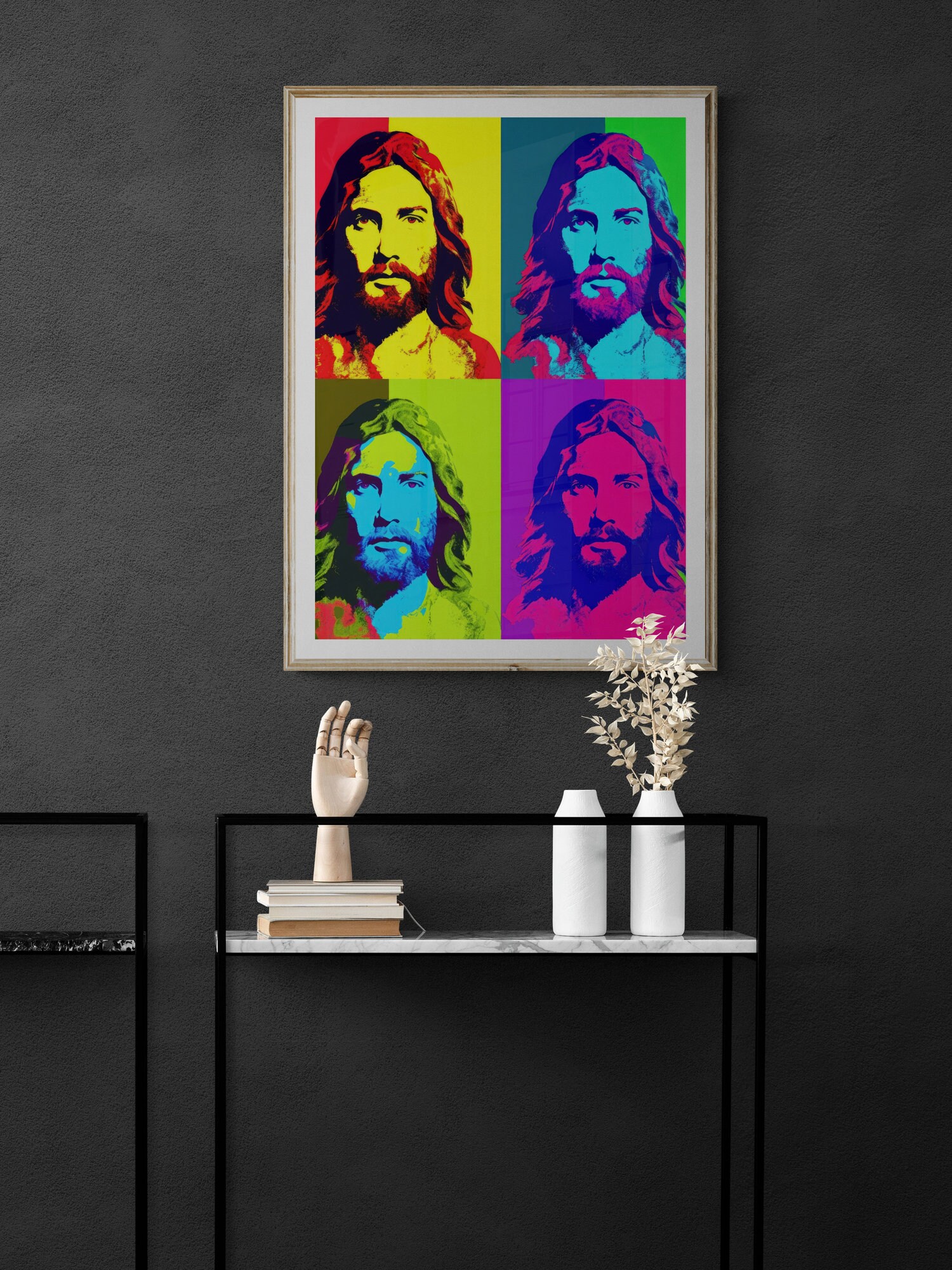 Jesus Litography Pop Art Portrait Printable Wall Art Instant Download ...