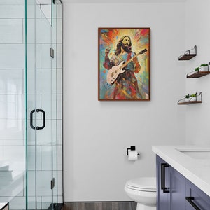 Rock Star Jesus Pop Art Poster Printable Wall Art Instant Download ...