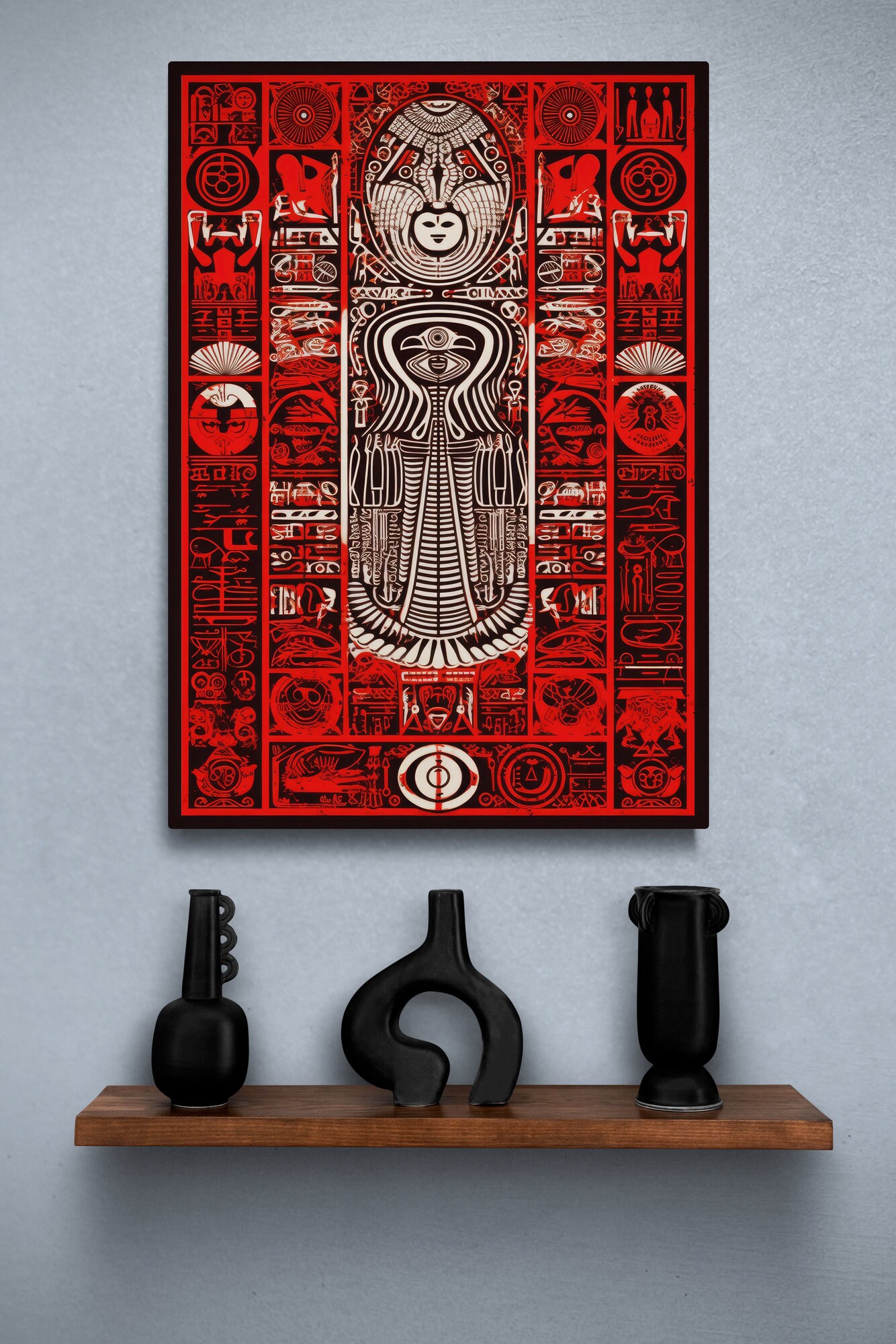 Enigmatic Hieroglyphic Wall Art Print | Printable Art | Ancient Aliens ...