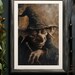 Whimsy House Elf Painting, Printable Wall Art Digital Download, Dark ...