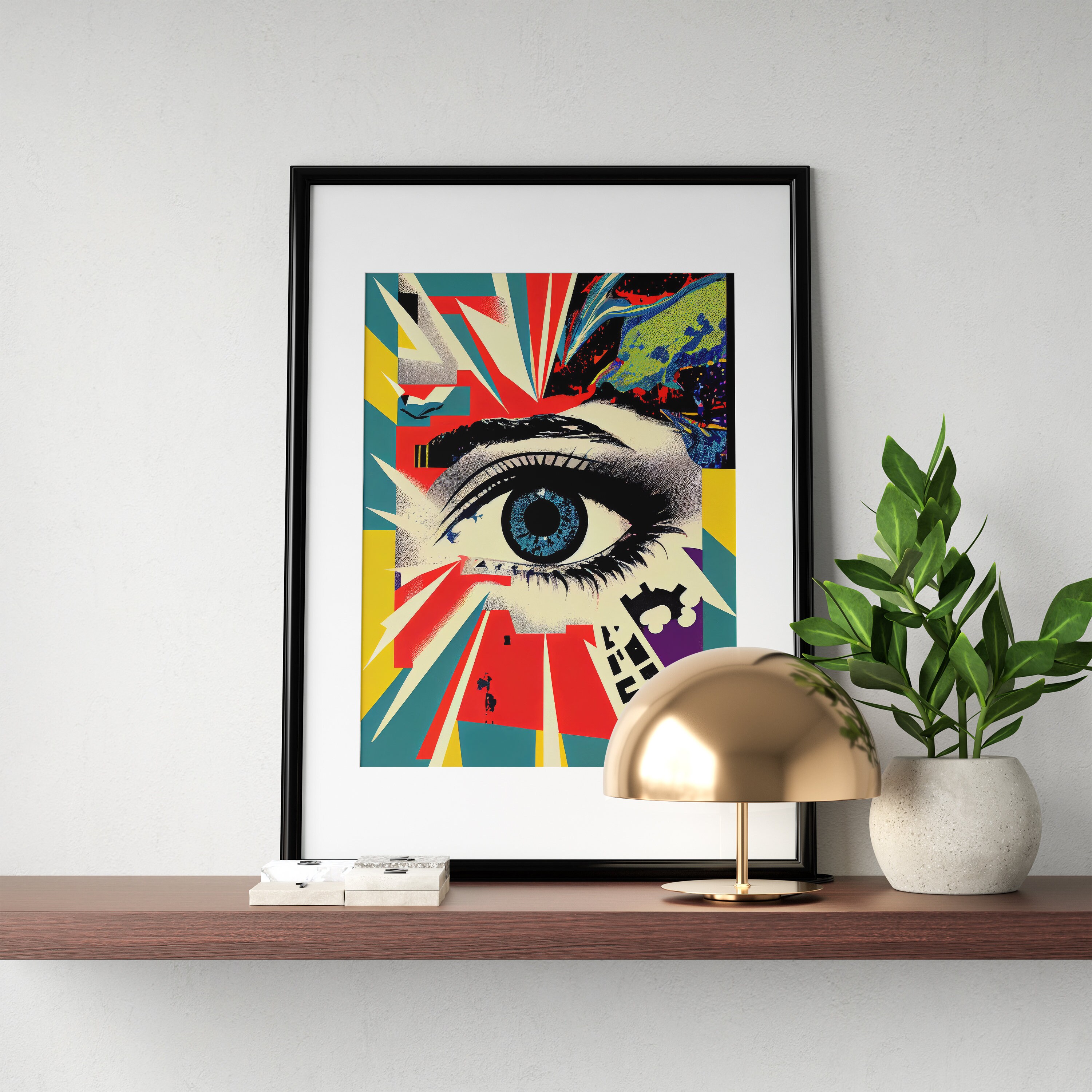 Blue Eyes Abstract Pop Art Print, Eye Poster, Printable Wall Art ...