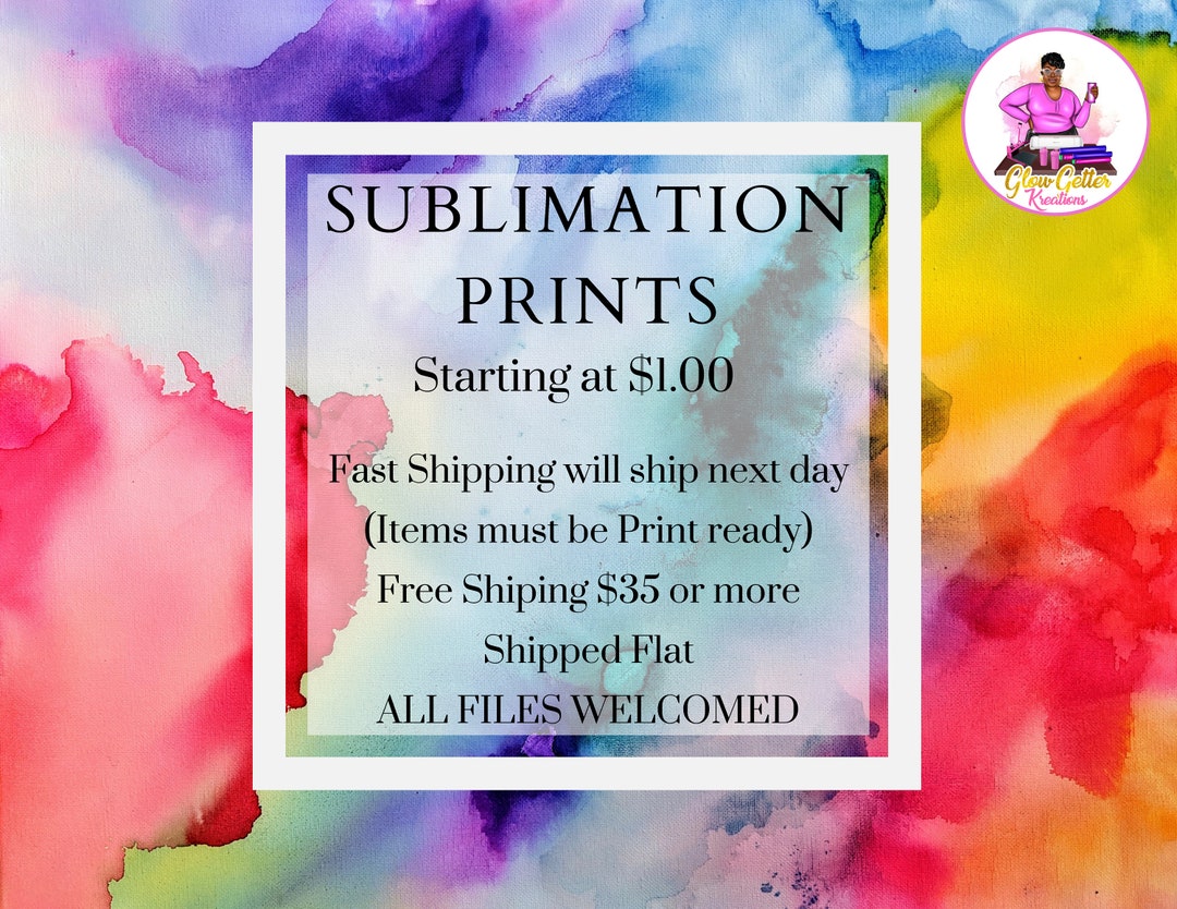 CUSTOM SUBLIMATION PRINTS - Etsy