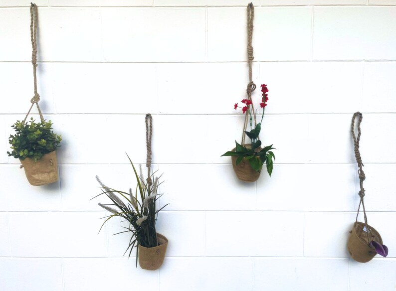 Small Boho Hanging Planter, Mini Hanging Planter, Cute Indoor Hanging ...