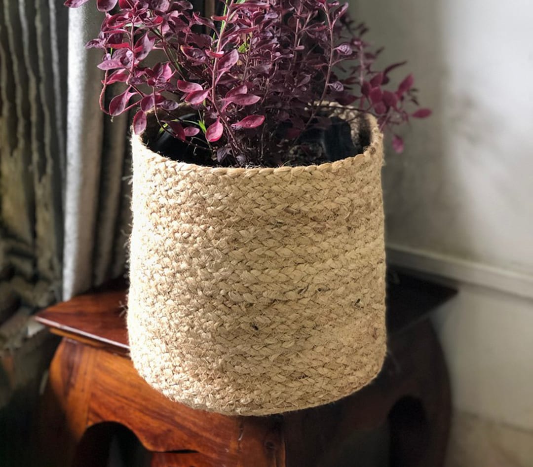 8" Boho Planter Basket for Indoor Planting Set of 2,planter Bag ...
