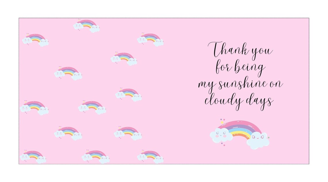Printable Mini Thank You Card - Etsy