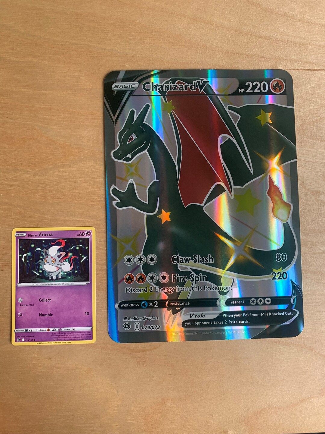 GIANT Pokemon Card VMAX VSTAR Charizard V - Etsy