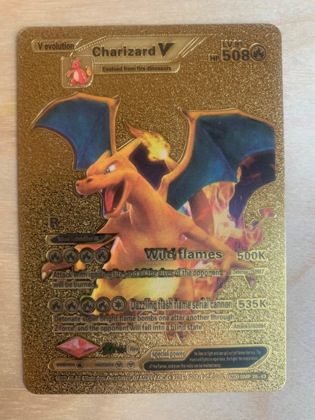 Pokemon Card Gold Foil Promo VMAX GX VSTAR Pikachu Charizard Zacian V ...