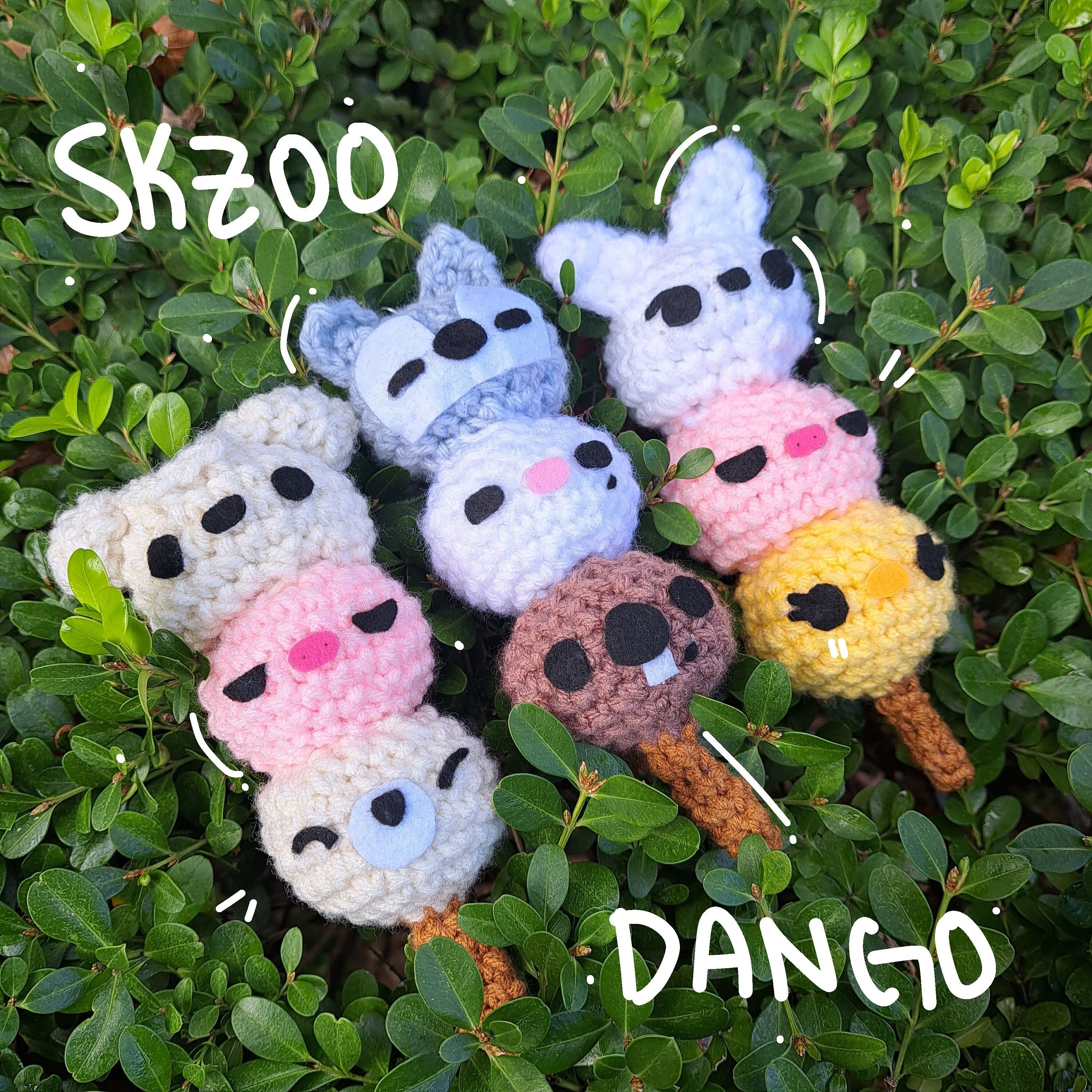 Straykids SKZOO Crochet Dango Keychain - Etsy
