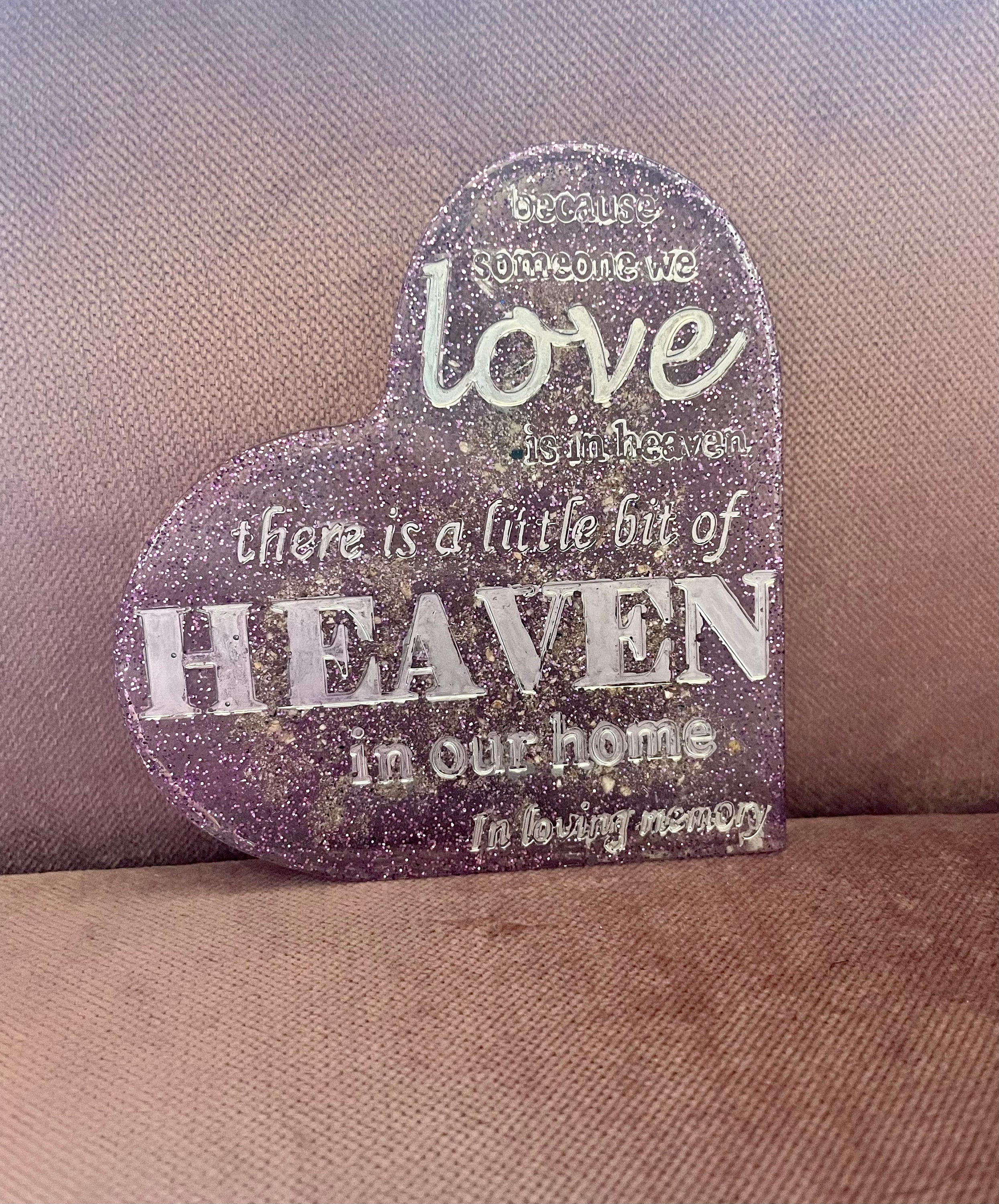 Beautiful Personalised Resin Cremation Memorial Keepsake Ashes Gift - Etsy