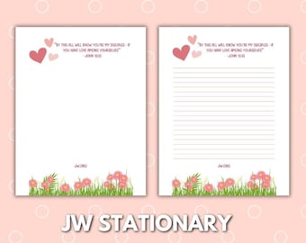 JW Letter Writing Stationary Template lined and Unlined jw Ministry, Jw ...