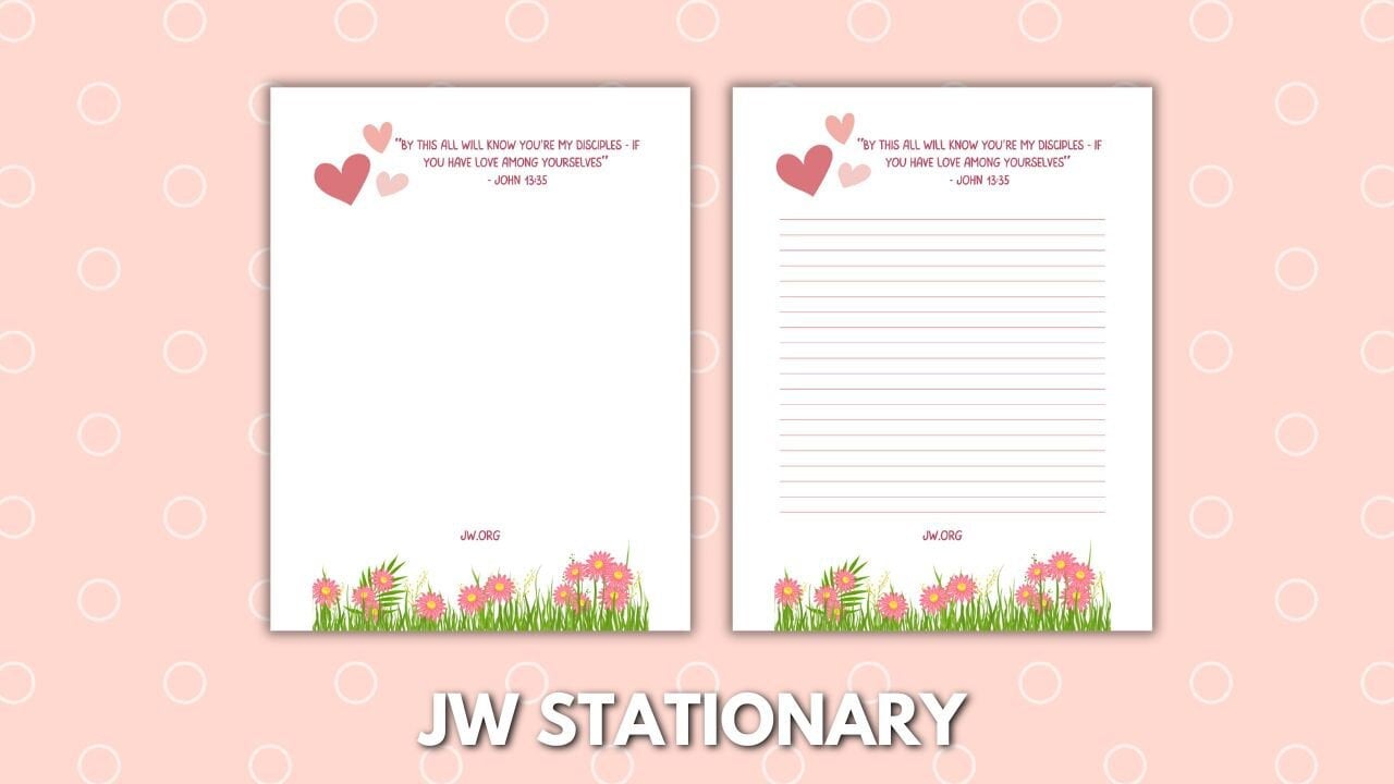 JW Letter Writing Stationary Template (lined and Unlined) (jw Ministry ...