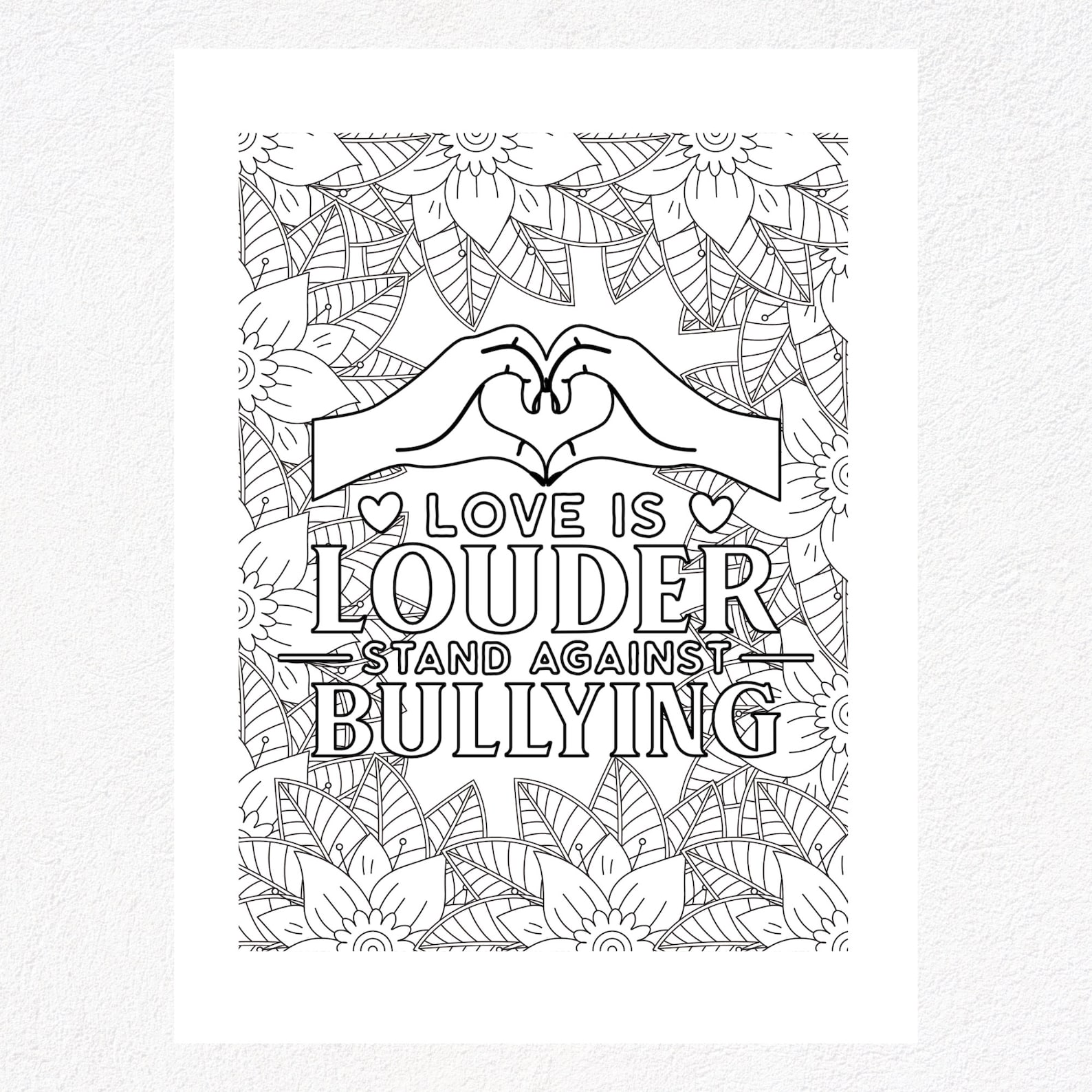 20 Stop Bullying Coloring Pages | Anti Bullying Quotes | Kids Colouring ...